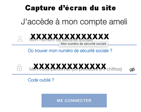 Ameli.fr : Connexion à mon compte sur le site de l'Assurance Maladie